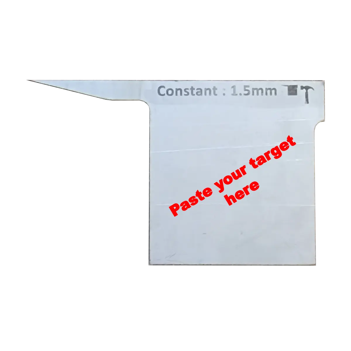 Reflective survey target 50mm x 50mm - Visible on 2 sides – TDR360